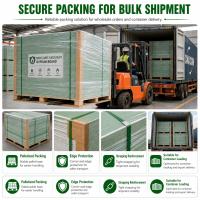 China Moisture Resistant Paper Faced Gypsum Board for Hotel Washrooms Kitchens Partitions and Humid Interior Walls for sale