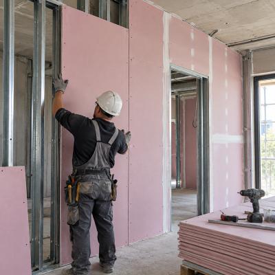 China Fire Resistant Gypsum Board Fire-Rated Partition System Lining Type F Type X Specification for sale