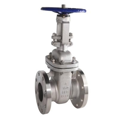 China ANSI B16.34  stainless steel cf8m/cf3m  flanged  end gate valve150LB/300LB/600LB 2inch-24inch for sale