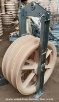 China 916 X 110mm Overhead Transmission Line Five Sheaves Conductor Stringing Blocks for sale