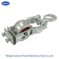China 0.5T- 2T Dual Purpose Conductor Stringing Blocks, Aerial Cable Rope Pulley Block for sale