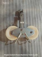 China Front And Rear Wheels Tandem Sheave Stringing Block Nylon Sheave Galvanized  Frame for sale