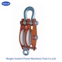 China Nylon Sheave 50KN 100KN Wire Rope Hoisting Tackle Pulley Block for sale