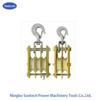 China Transmission Line Stringing Tools Insulated Nylon Sheave Hoisting Tackle for sale