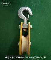 China Transmission Line Stringing Tools Insulated Nylon Sheave Hoisting Tackle for sale