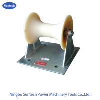 China Nylon Sheave Straight Line Cable Pulley Wheels Cable Roller Trech Roller for sale