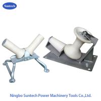 China One Way Wire Pulling Rollers / V Shaped Cable Pulling Rollers 10kN Rated Load for sale
