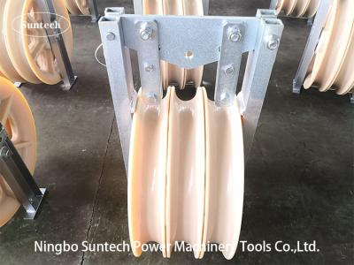 China 660mm Nylon Rollers Conductor Stringing Blocks For Overhead Bundled Cable for sale