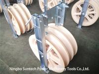 China 660mm Nylon Rollers Conductor Stringing Blocks For Overhead Bundled Cable for sale