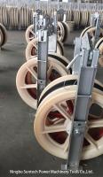 China Overhead Line Conductor Stringing Equipment Nylon Sheave Stringing Blocks for sale