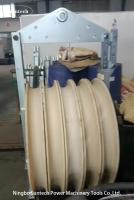 China 660mm Nylone Sheaves Pilot Wire Rope Condutor Stringing Pulley Block for sale