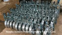 China Transmission Line MC Nylon Wheels Conductor Stringing Blocks With Aluminum Rollers for sale