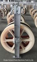China 80kN OD 660mm Nylon Sheave Conductor Stringing Blocks For Transmission Line for sale
