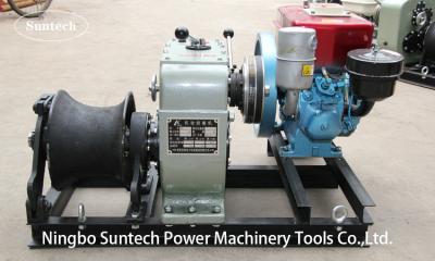 China Stringing Wire Powered High Speed Winch Cylindrical Shape Steel Rope Coming for sale
