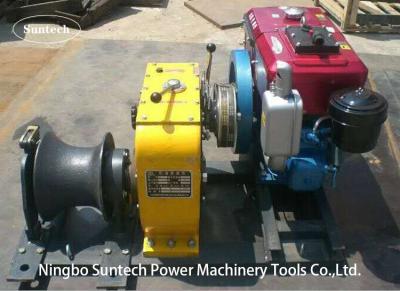 China Fast Speed Gas Engine Cable Winch Puller Hoisting Winch In Work Site for sale