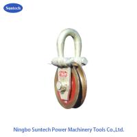 China 20KN Tower Erection Tools Steel Hoisting Tackle Pulley Block For Construction Line for sale