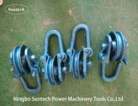 China 20KN Tower Erection Tools Steel Hoisting Tackle Pulley Block For Construction Line for sale
