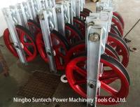 China 916mm 300KN Single Steel Sheave Conductor Stringing Blocks for sale