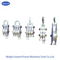 China Aluminum Sheave Hositing Tackle Transmission Line Stringing Aluminum Pulley Block for sale
