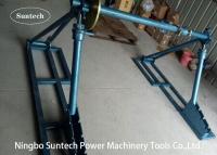 China 50KN Detachable Steel Wire Rope Mechanical Cable Drum Reel Stand To Release Wire for sale