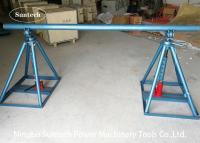 China Jack Support Cable Drum Heavy Load Hydraulic Column Type Cable Reel Stand for sale