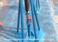 China Jack Support Cable Drum Heavy Load Hydraulic Column Type Cable Reel Stand for sale