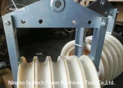 China 1040x125mm 50KN Overhead Line Conductor Stringing Pulley Blocks for sale