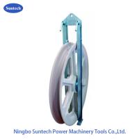 China 60kN Single Nylon Wheel Conductor Stringing Pulley Blocks for sale