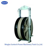 China 60kN Single Nylon Wheel Conductor Stringing Pulley Blocks for sale