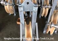 China Nylon Sheaves Conductor Stringing Blocks With Grounding Rollers for sale