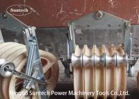 China Nylon Sheaves Conductor Stringing Blocks With Grounding Rollers for sale