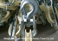 China Single Sheave Cable Pulling Pulley With Hook For Stringing Cable Conductor for sale