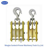 China 50KN Nylon Sheave Insulated Hoisting Tackle Stringing Tools for sale