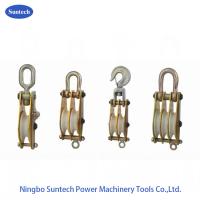 China Nylon Sheave 50KN 100KN Wire Rope Hoisting Tackle Pulley Block for sale