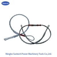 China 80kn Wire Rope Pulling Conductor ACSR Cable Mesh Socks for sale