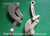 China 10KN Single Cam Wire Cable Clamp / Earth Wire Gripper Tool For Steel Strand for sale