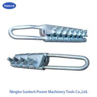 China Bolt Type Round Steel Rope Gripper 70KN Cable Pulling Stringing Conductor Clamp for sale
