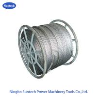 China Transmission Line Anti Twisting Braided Galvanised Conductor Steel Pilot Wire Rope for sale