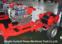 China Honda Engine 5 Ton Double Capstan Winch Cable Pulling Machine For Power Construction for sale