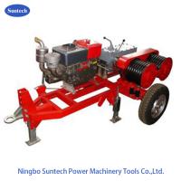 China Double Capstan Drum Winch 5 Tons With Trailer Match Honda / Yamaha Gasoline Engine for sale