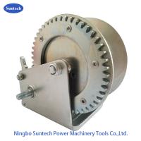 China Marine Power Coating Manual Hand Winch With Cable 1600LB / 727kg Capacity for sale