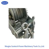 China Marine Power Coating Manual Hand Winch With Cable 1600LB / 727kg Capacity for sale