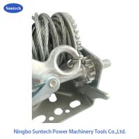 China Light Weight Small Manual Hand Winch With Soft Rubber Handle 800lbs for sale