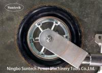China 250mm Travel 750kg Steel Rim Rubber Trailer Jockey Wheel for sale