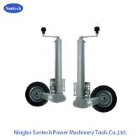 China 6″ 350kg Solid Rubber Wind Up Jockey Wheel For Box Trailer for sale