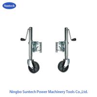 China 6″ Top Wind Clamp On Box Trailer Jack Jockey Wheel for sale