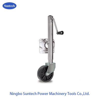 China Max 2000lbs Adjustable Trailer Jack With Rubber Wheel for sale
