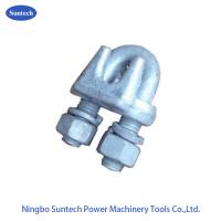 China Power Line Carbon Steel Preformed Adjustable Wire Rope Clip Clamp ISO9001 for sale