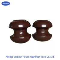 China 400V 9KN Low Voltage Transmission Line Insulator Bobbin Porcelain for sale