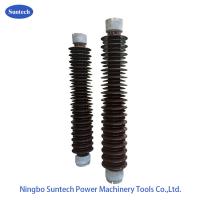 China Electrical Post Ceramic Insulators Outdoor Anti Pollution Top M16 Flange for sale